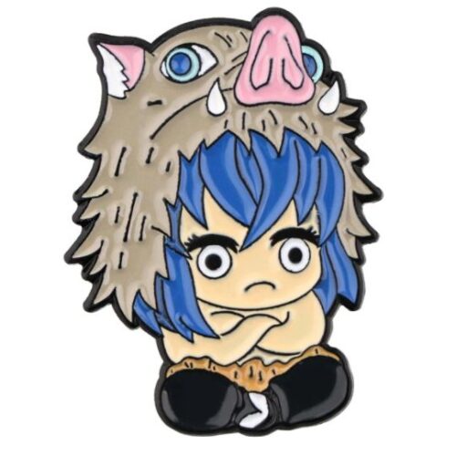 Anime – Demon Slayer Chibi Inosuke Hashibira Pin – Dangerous Damsels